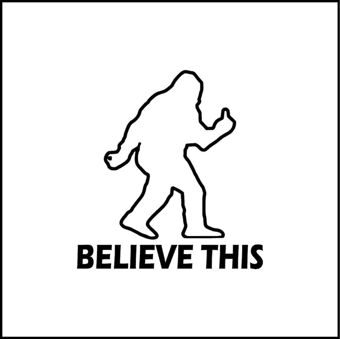 Sasquatch/bigfoot Giving Middle Finger Vinyl Decal - Etsy