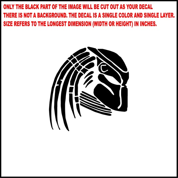 Predator Movie Silhouette Vinyl Decal/sticker for - Etsy