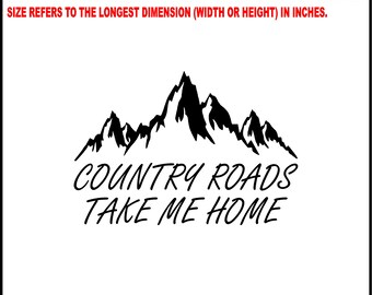 Country Vinyl Decal - Etsy