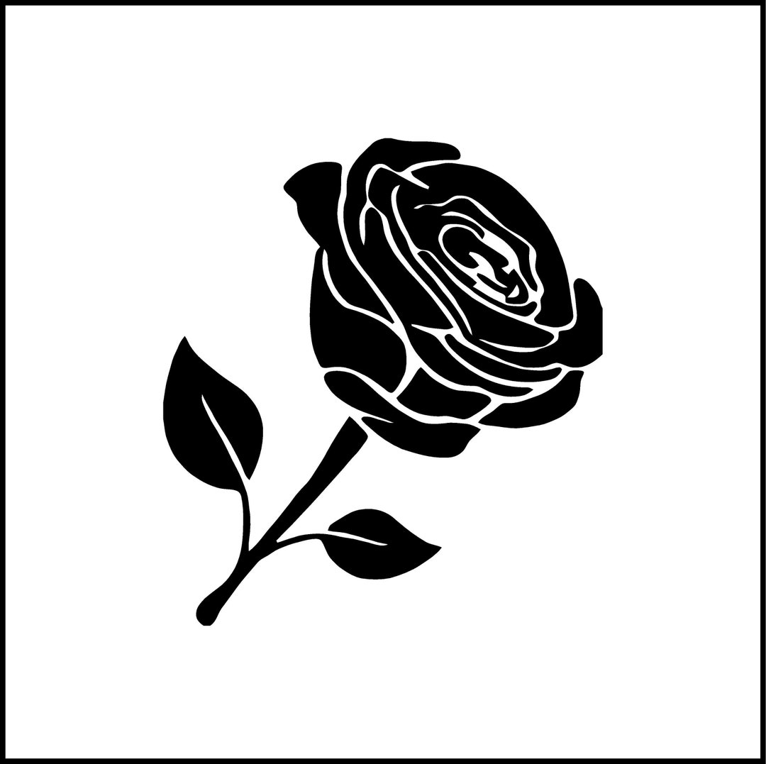 Rose Flower Vinyl Decal Sticker For Laptop Car Truck Rv Motorhome
