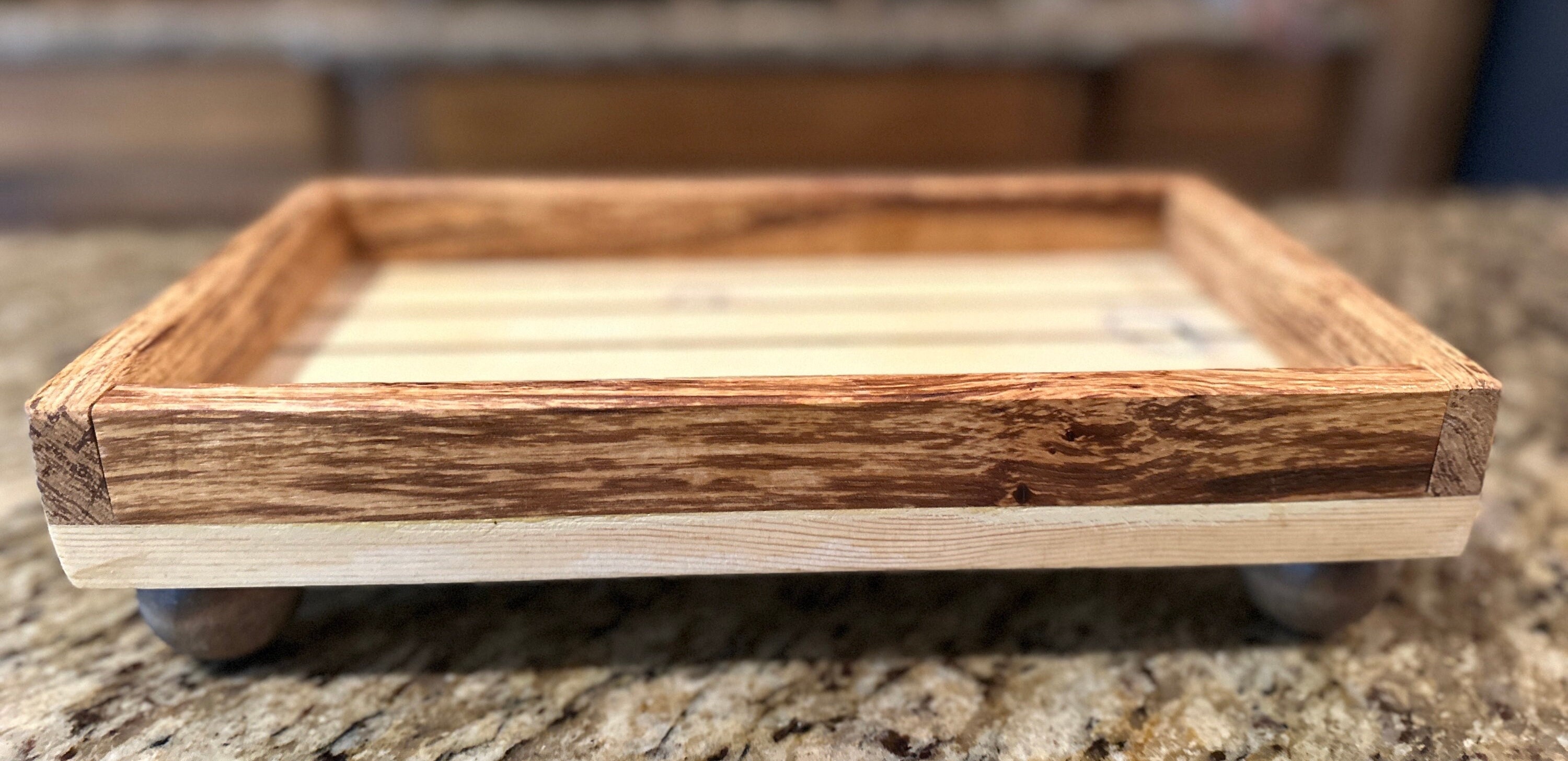 Rustic Farmhouse Riser Tray - Etsy