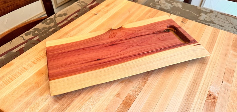 Western Red Cedar Live Edge Serving Trays - Etsy