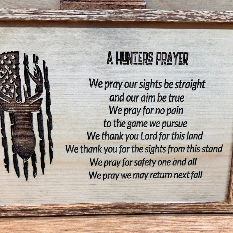 Hunters Prayer Signs - Etsy