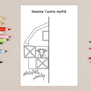 French Printable Kids Activity, Birthday Farm Animals, Instant Download ...