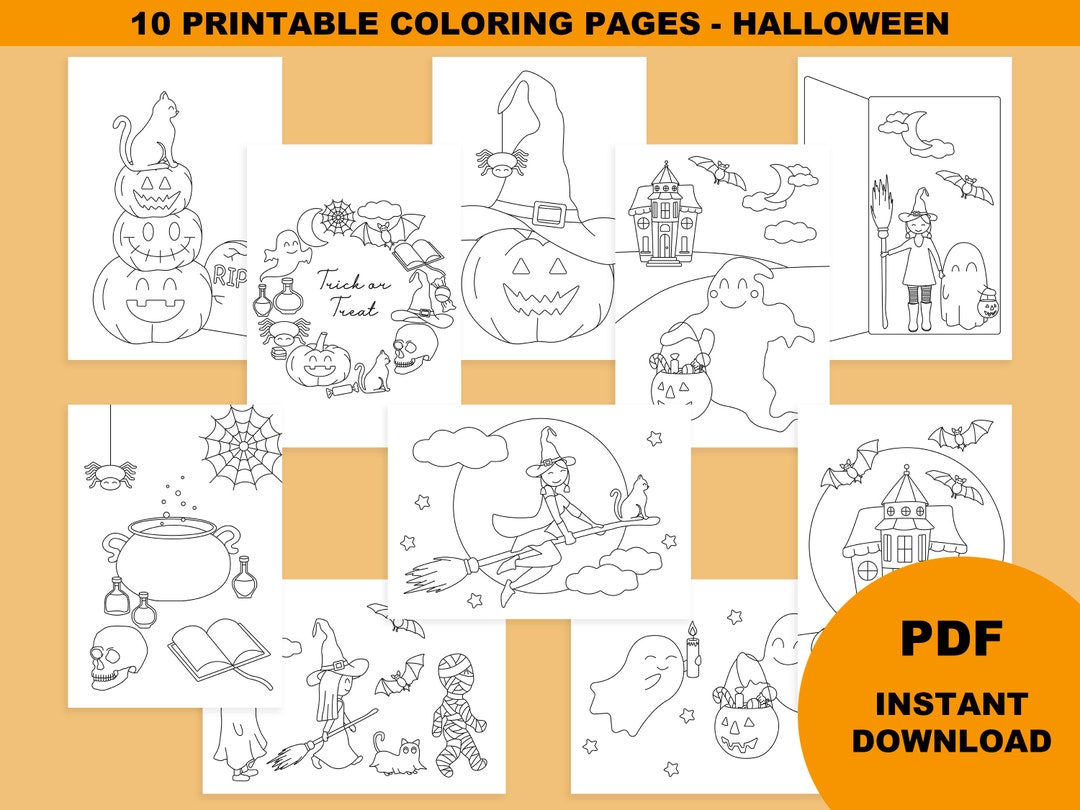 Cahier De Coloriage Halloween, Coloriage Pour Enfants, Activités Fête ...