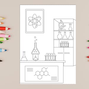 Science Birthday Party, Chemistry Birthday Favors, Printable Games for ...