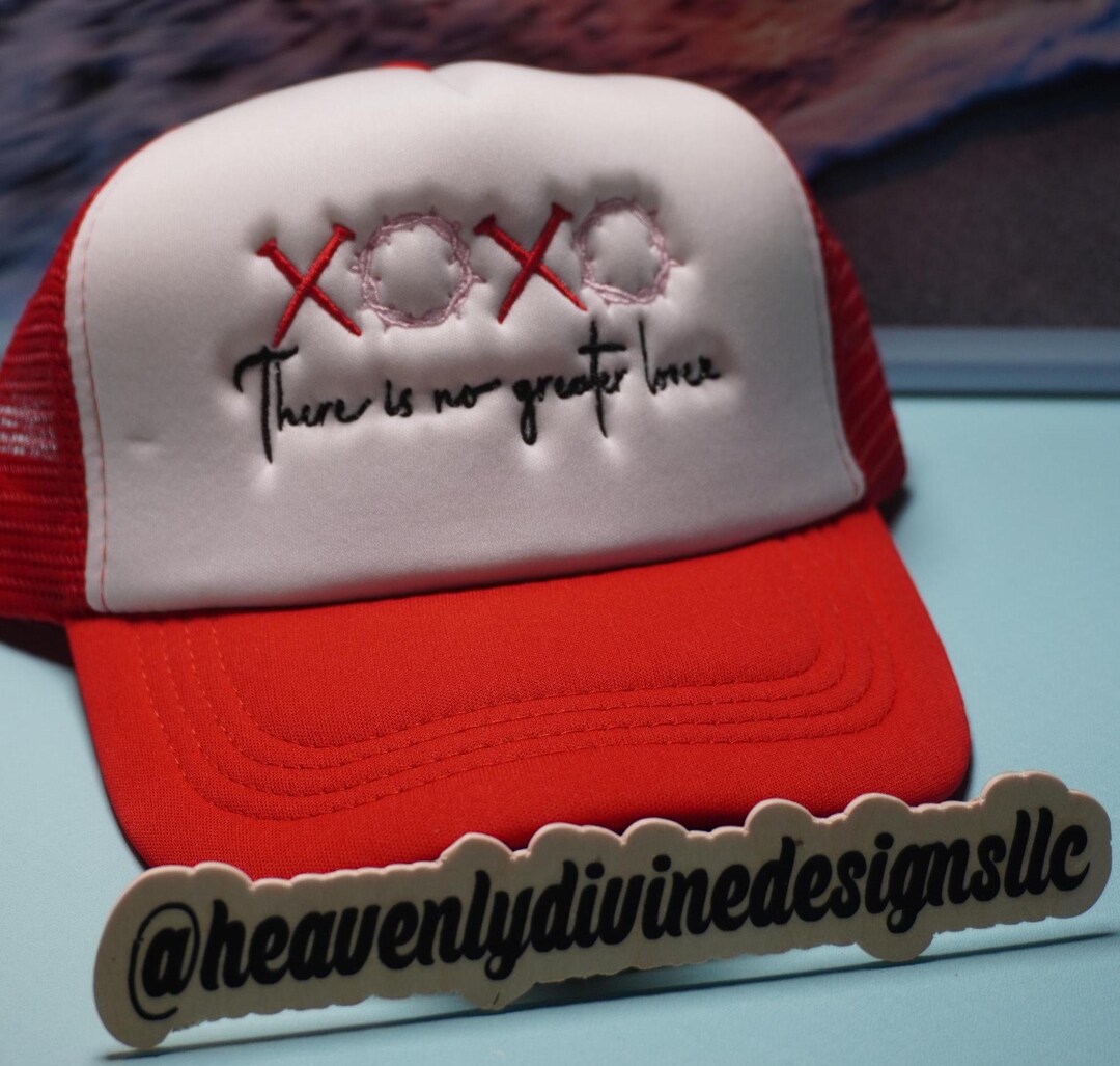 XOXO, No Greater Love Kids Truckers Hat Valentine's Day Gift Truckers ...