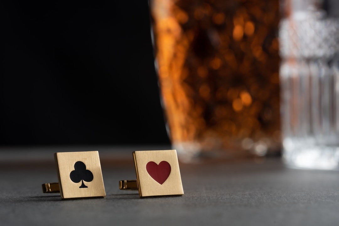 Playing Cards Cufflinks - Poker-themed Decks of Cards Accessory ...