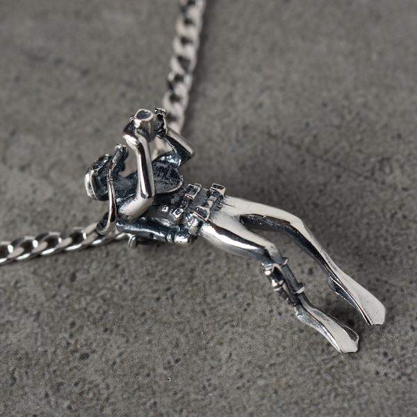 Scuba Diver Necklace - Etsy