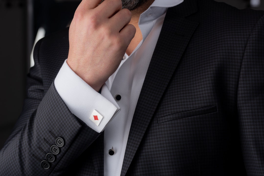 Playing Cards Cufflinks Poker-themed Decks of Cards Accessory Unique ...