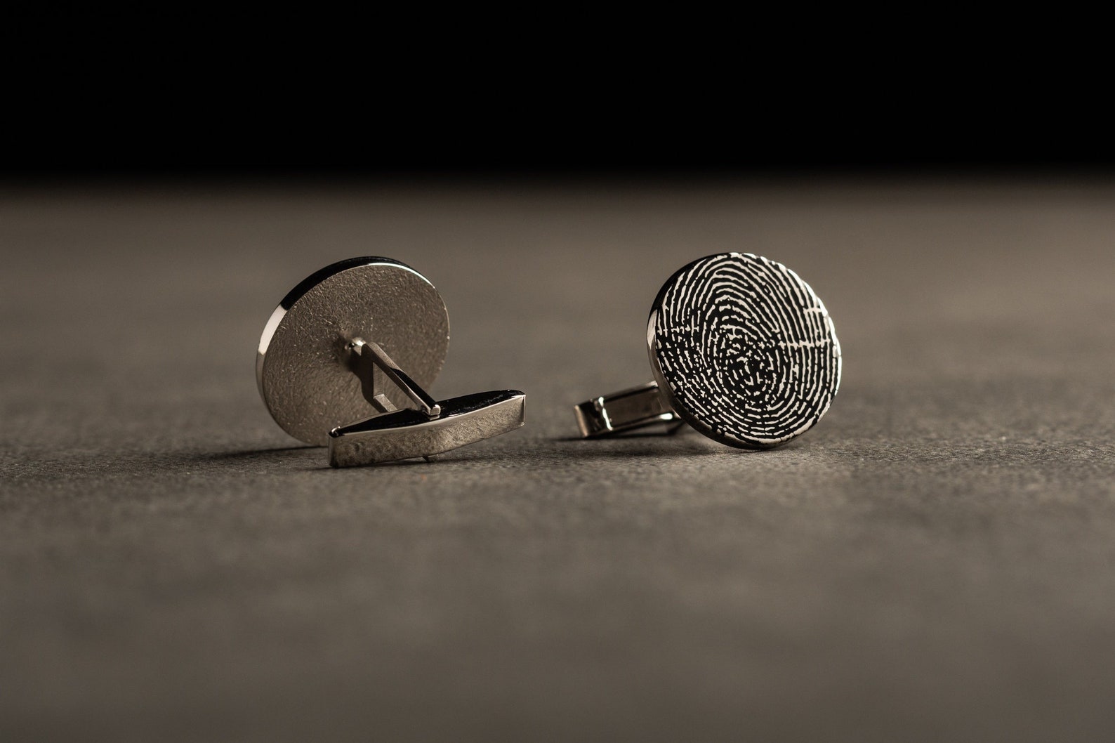 Personalized Fingerprint Cufflinks – Sterling Silver, Groomsmen Gift - Etsy