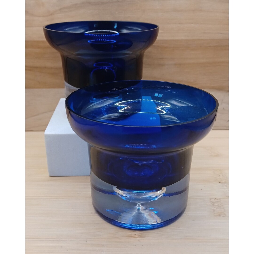 Set Partylite Cobalt Blue Glass Tea Light Votive Candle Holder ... Set Partylite Cobalt Blue Glass Tea Light Votive Candle Holder ...