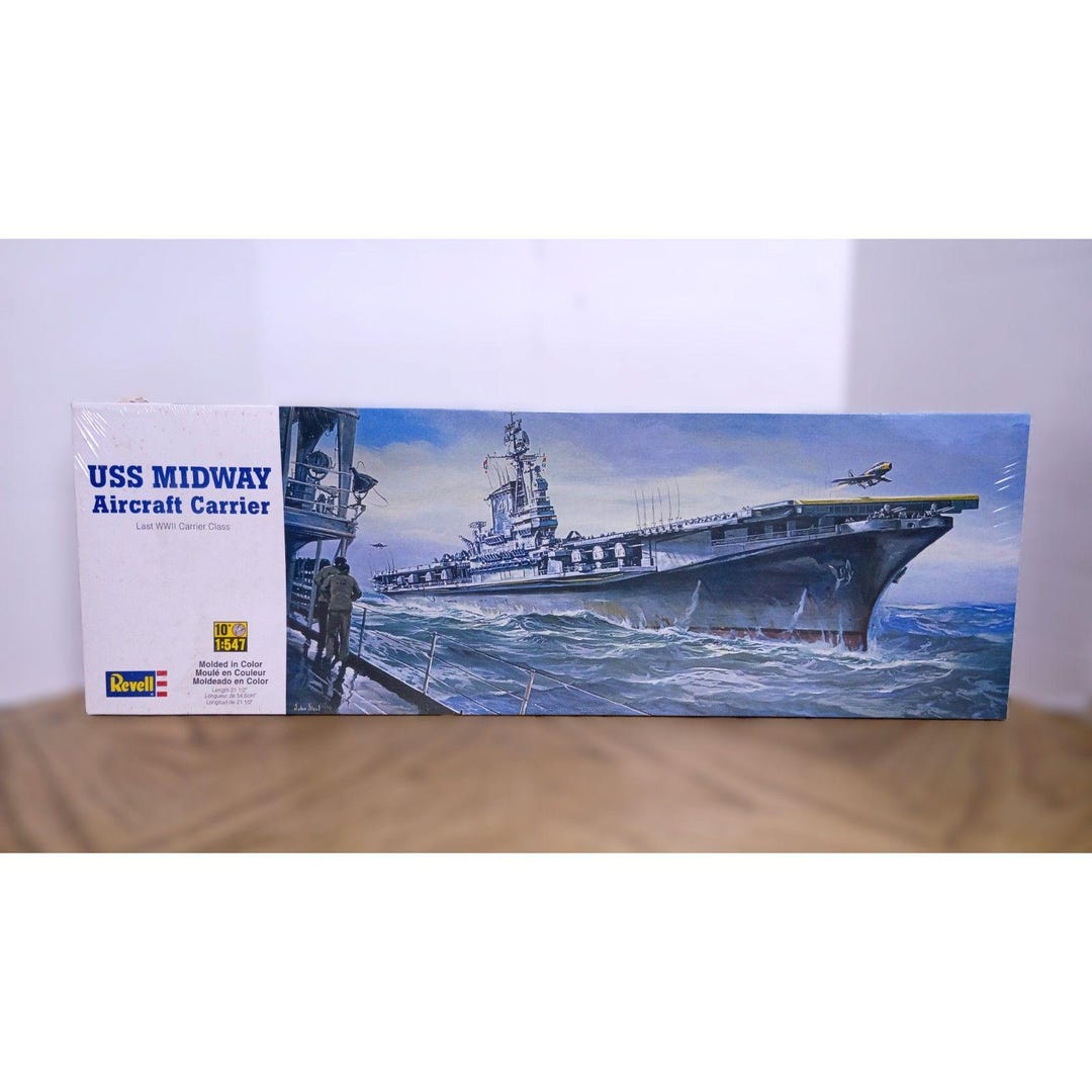 Revell USS Midway CV-41 Aircraft Carrier 1/547 WWII Navy Model Kit - Etsy