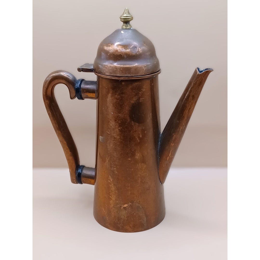 1940's Vintage Peggy Page Mexico Solid Copper 8 Tall Coffee Tea Pot - Etsy