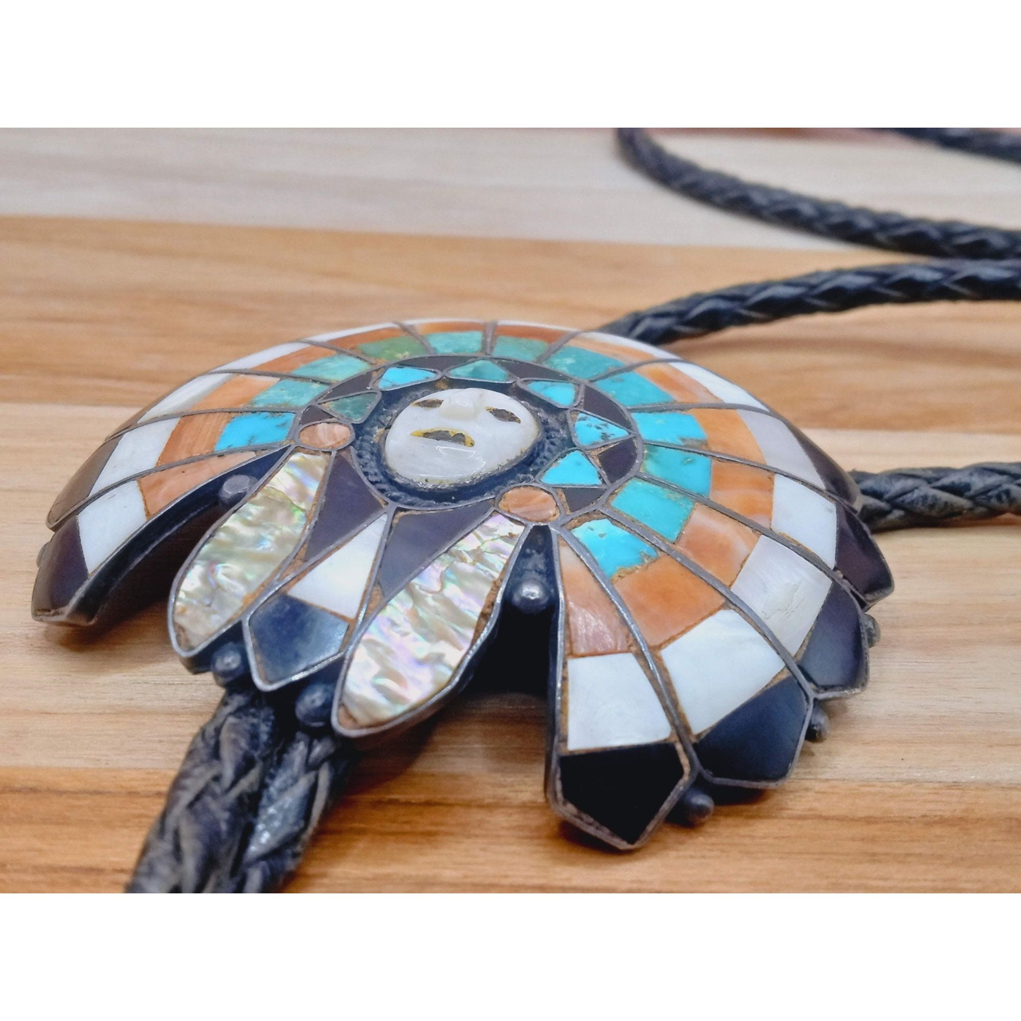 1950 John Lucio Zuni Made Comanche Kachina Dancer Bolo Early Piece ...