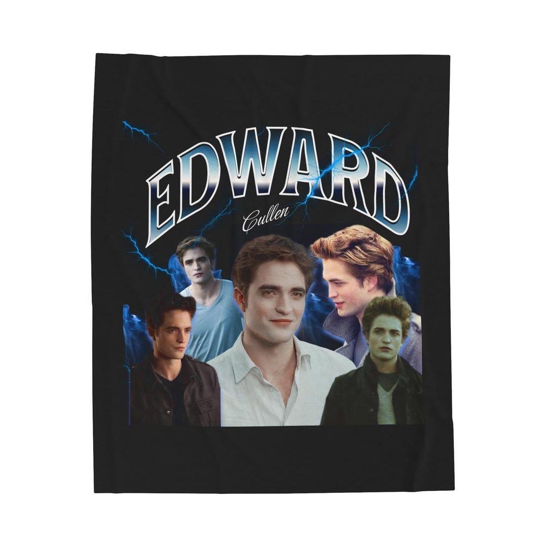Edward Cullen Twilight Velveteen Plush Blanket, 90s Grunge Twilight ...