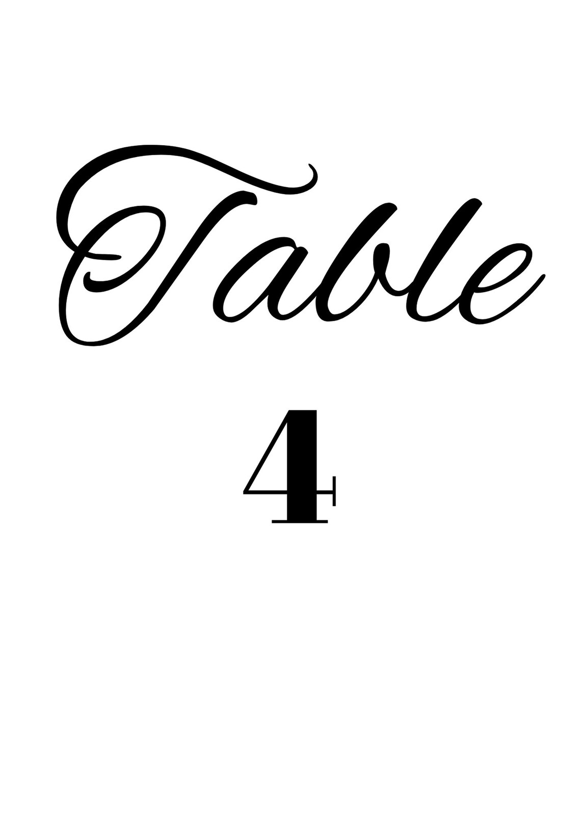 Table Sign, Wedding Table Sign, Event Table Sign, Elegant Sign, Upscale ...