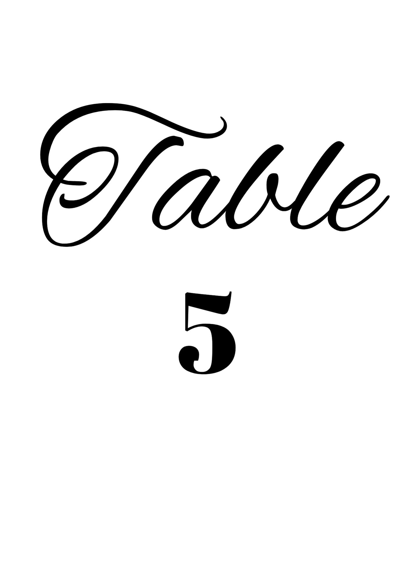 Table Sign, Wedding Table Sign, Event Table Sign, Elegant Sign, Upscale ...