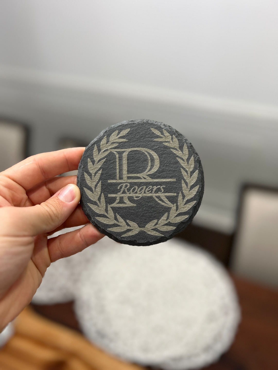 Personalized Slate Coasters Wedding Gift Housewarming Party Wedding ...