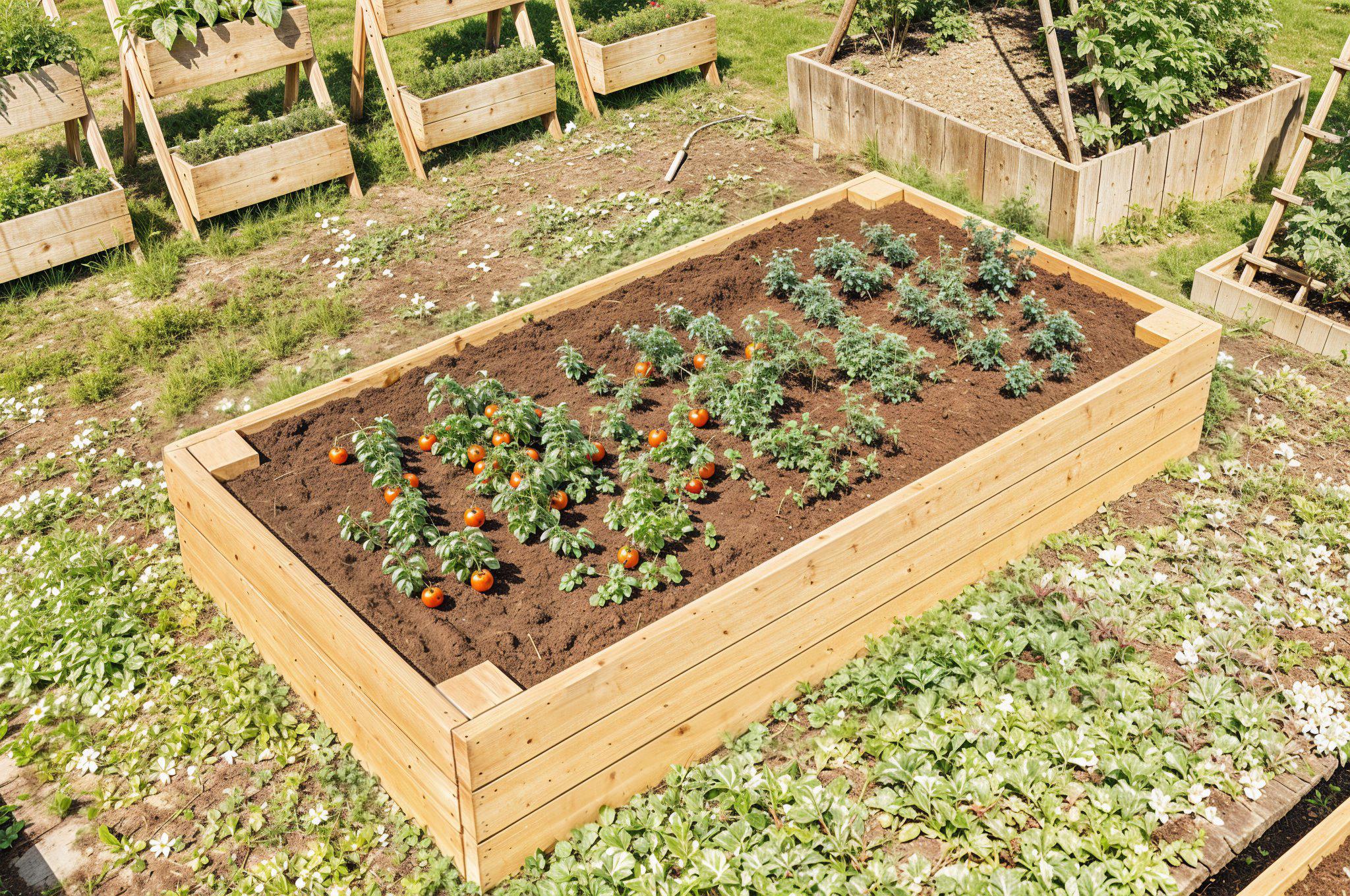 DIY Cedar Garden Bed Plan: 4x8 & 4x4 Raised Planter Box (PDF) + Build ...