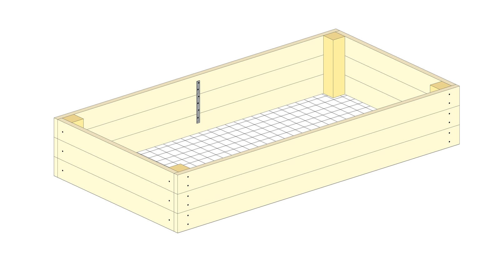 DIY Cedar Garden Bed Plan: 4x8 & 4x4 Raised Planter Box (PDF) + Build ...