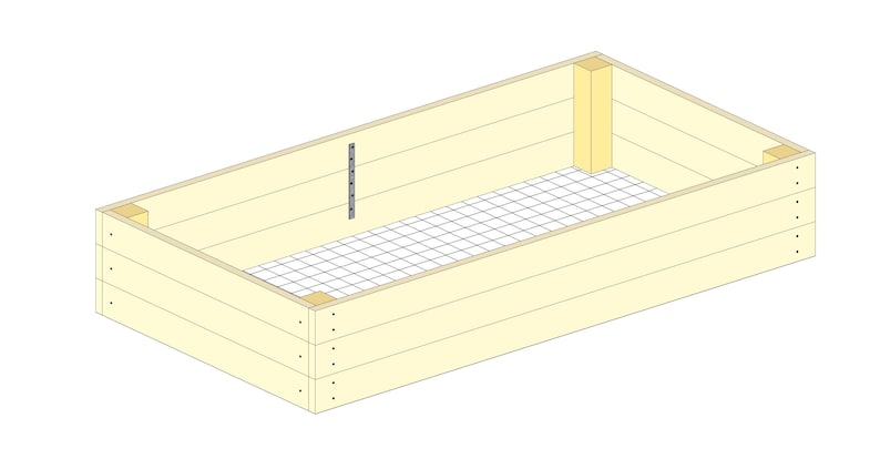 DIY Cedar Garden Bed Plan: 4x8 & 4x4 Raised Planter Box (PDF) + Build ...