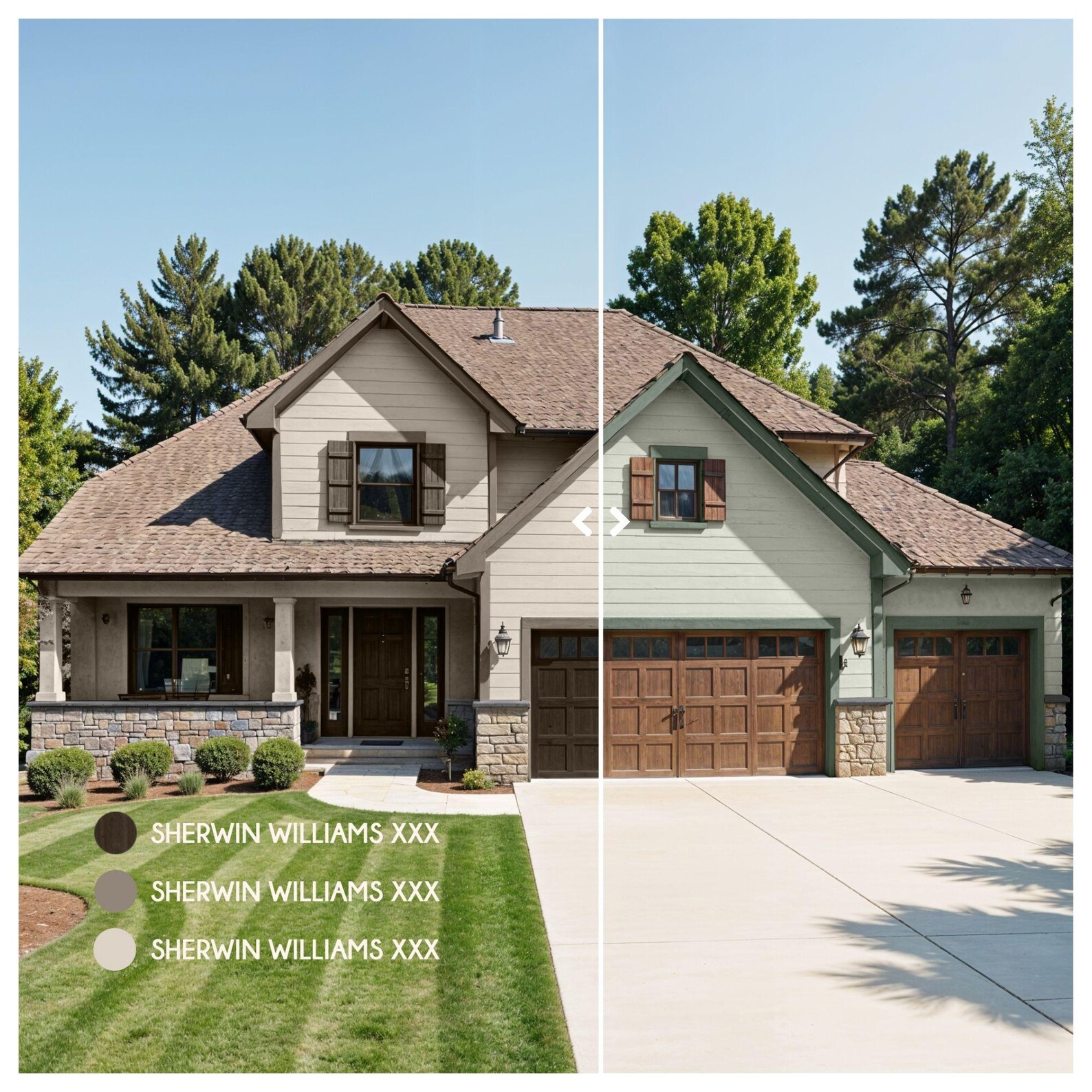 Custom Home Exterior Paint Color Palette: Online Design Service - Etsy