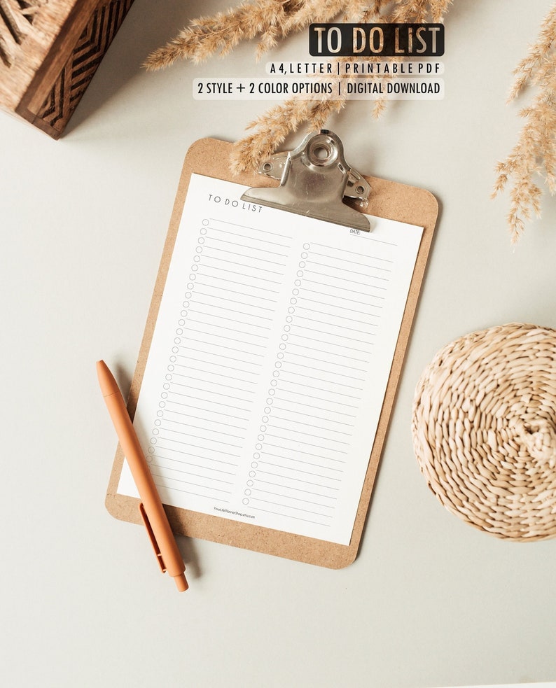 2024 to Do List - to Do Planner Printables - Productivity Planner - A4 ...