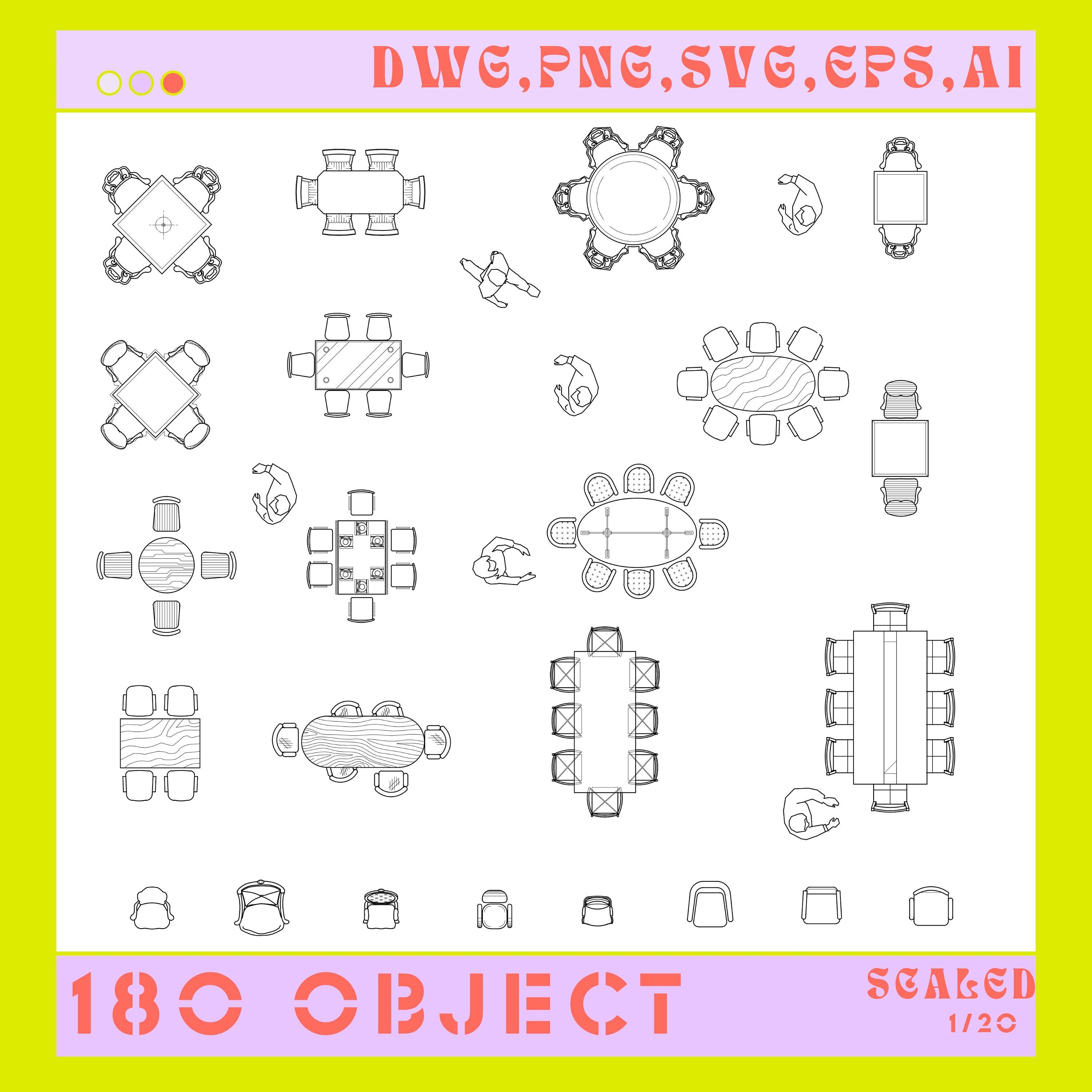 Furniture Template TOP View 180+line Vector Illustrations Bedroom ...