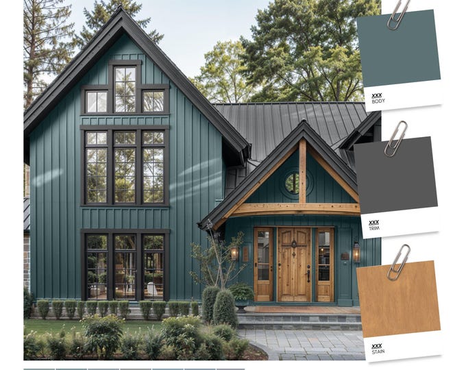 Craftsman Exterior Paint Color Palettes | Exterior House Paint Colors ...