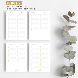 2024 to Do List - to Do Planner Printables - Productivity Planner - A4 ...