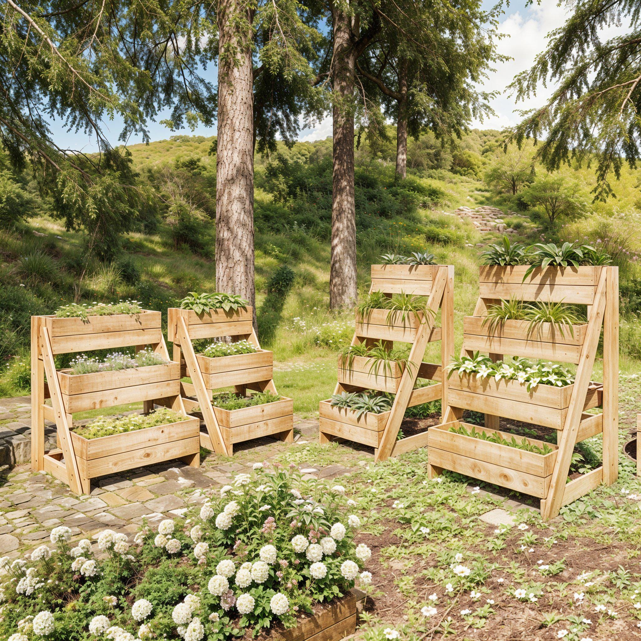 Garden Planter Boxs, DIY 4-tier Planter Box Plans, Raised Planter Plans ...