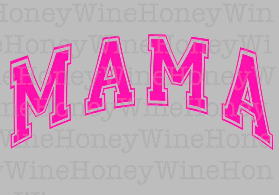 Mama Varsity Letters PNG Digital Download Shirt Making Sublimation ...