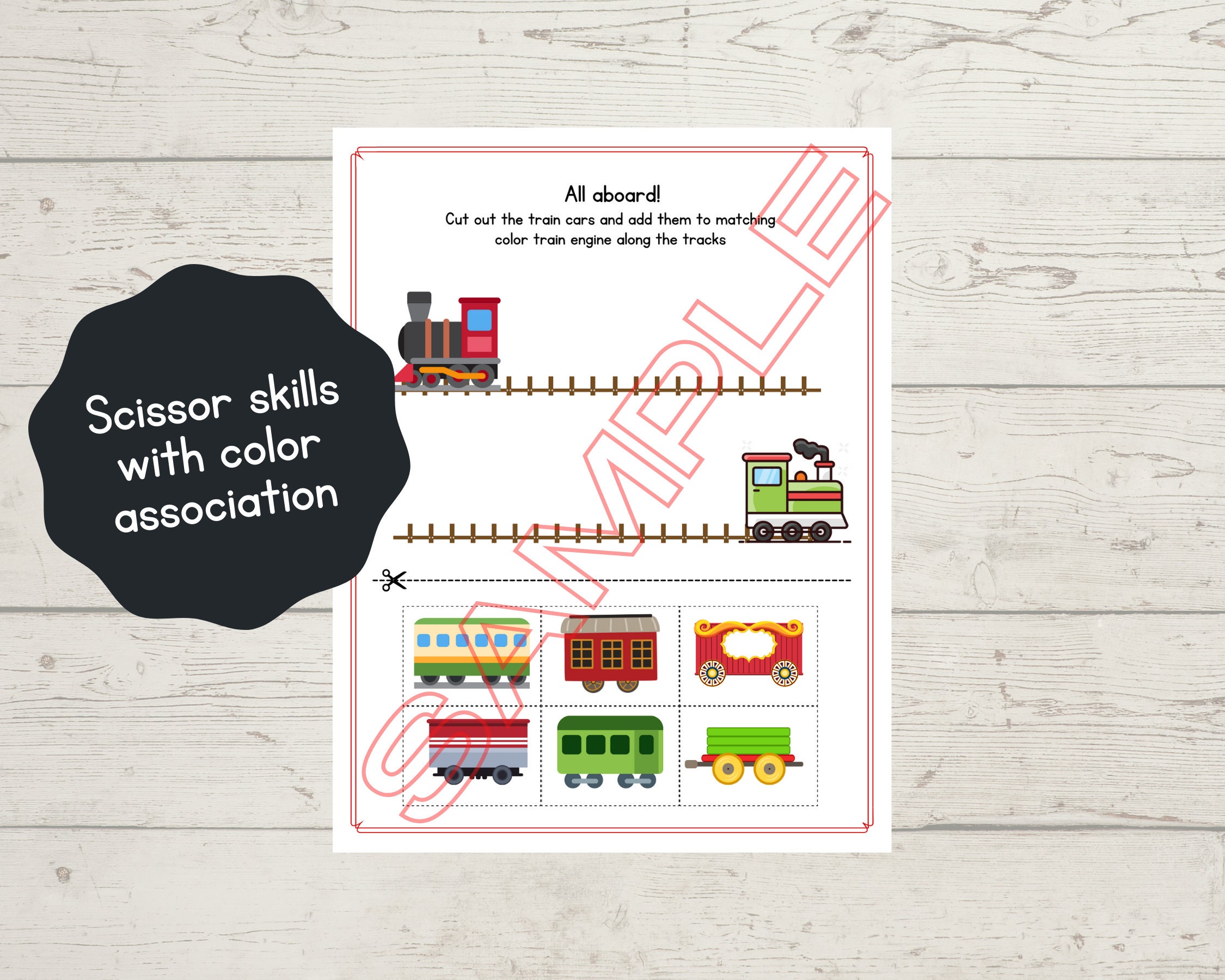 Vehicle Cut and Paste KDP Activity Pages for Kids 35 Pages - Etsy