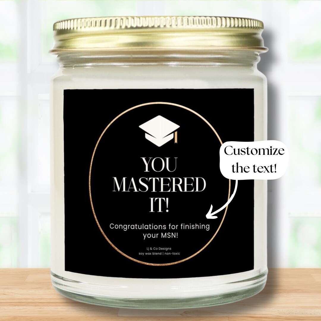 Custom Masters Degree Graduation Gift MBA MSN MSW Graduation Gifts for ...