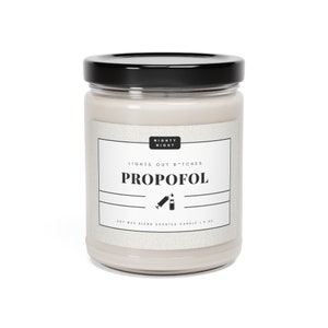 Funny Nurse Gift, Propofol Candle Lights Out, Nurse Candle Soy Wax ...