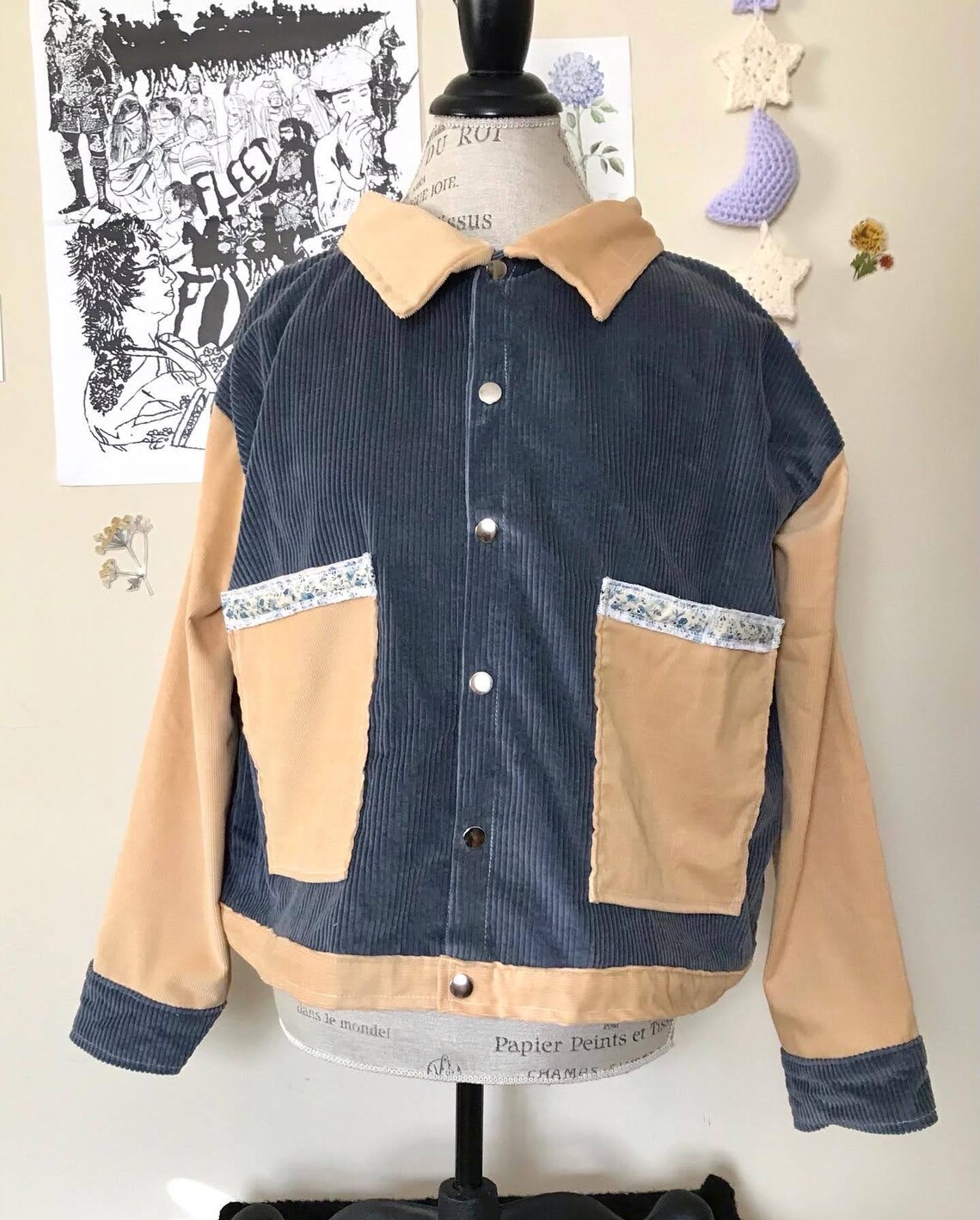 Quilted Back Jacket - Etsy