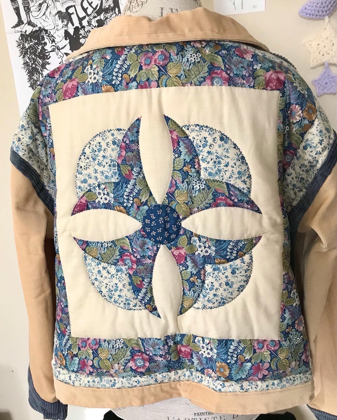 Quilted Back Jacket - Etsy