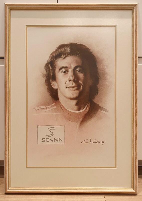 Ayrton Senna Portrait | Etsy