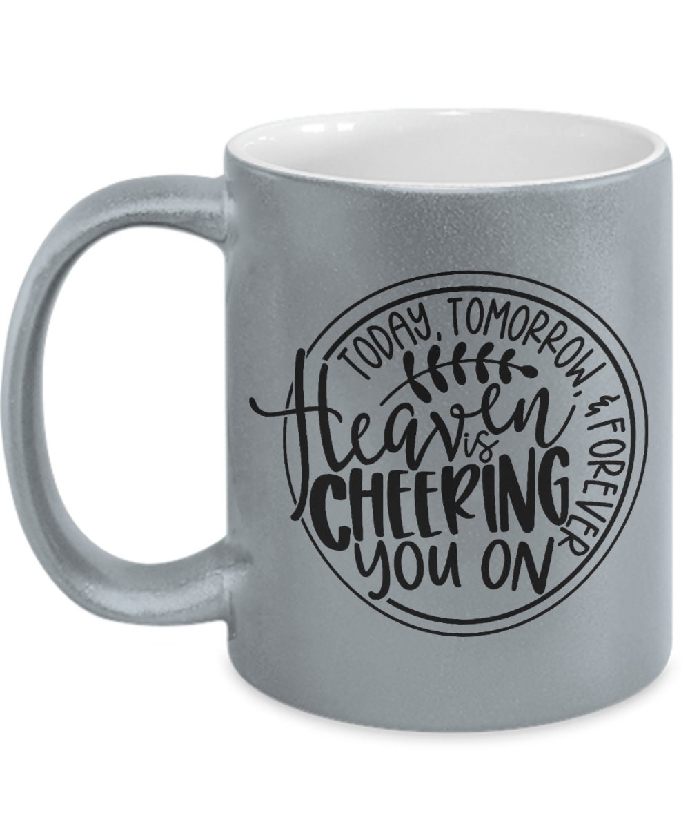 Bible verse inspirational stickers Heaven is Cheering You On Metallic ...