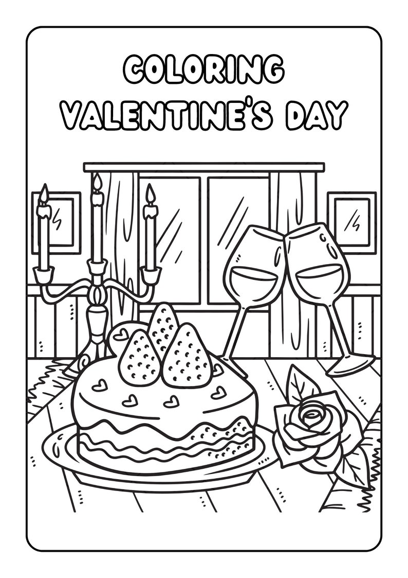 8 Page Download & Print Valentine's Day Themed Preschool Activity Book ...