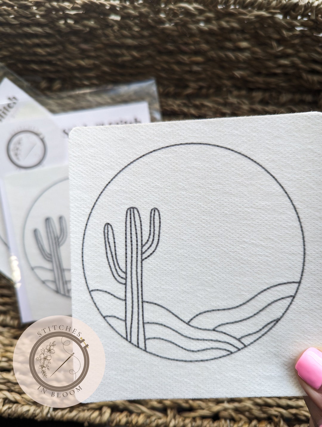 Stick & Stitch Embroidery Kit Desert Cactus Patch - Etsy
