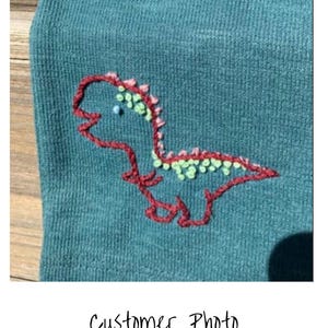 Printable PDF Dinosaur Pattern Embroidery - Etsy