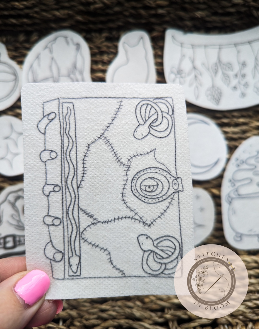 Stick & Stitch Halloween Salem Witch Spell Book Embroidery Kit - Etsy