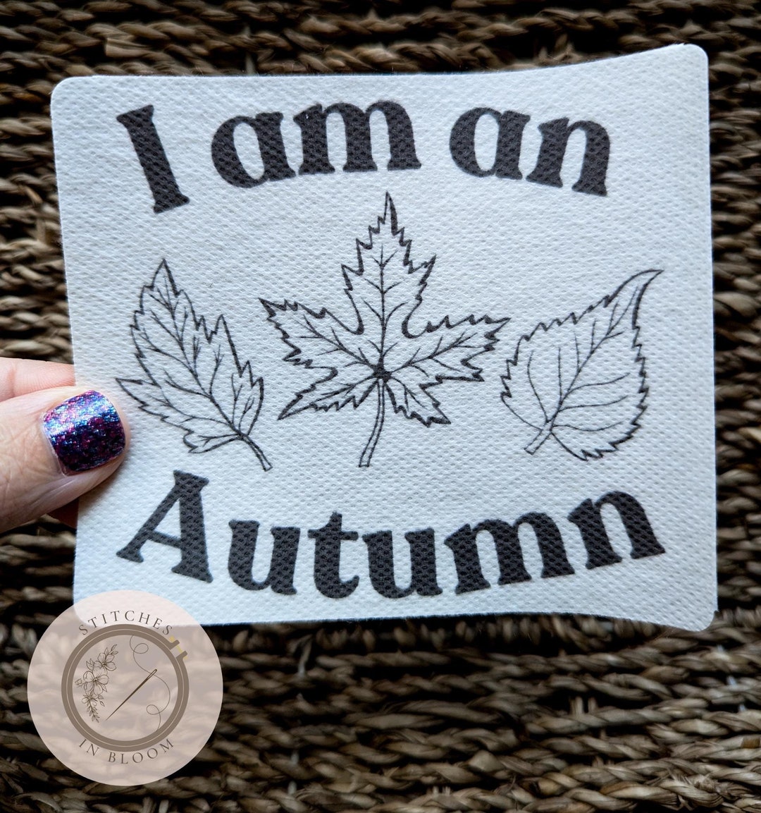 Stick & Stitch I Am an Autumn Embroidery Patch - Etsy