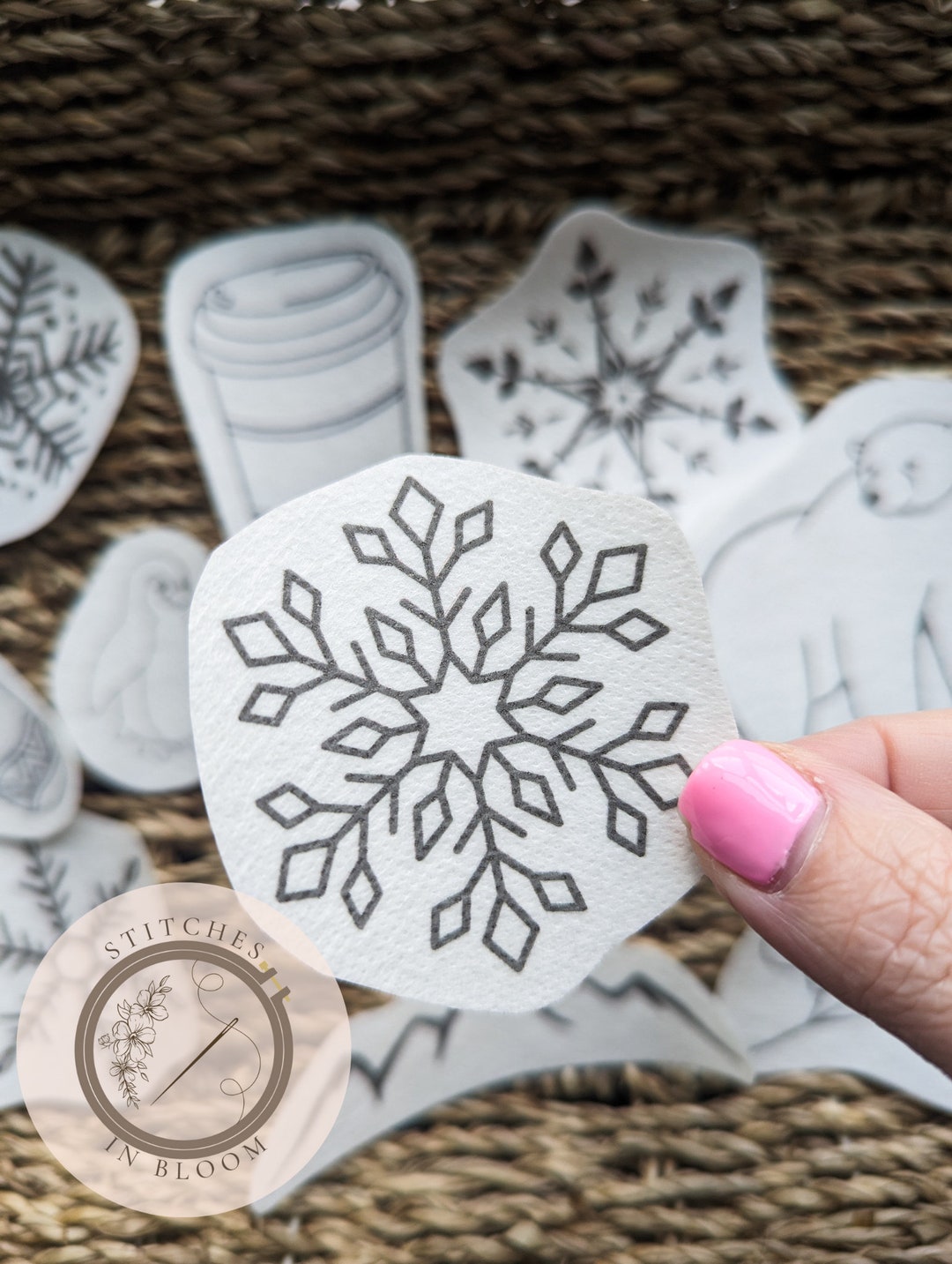 Stick & Stitch Winter Snow Embroidery Kit - Etsy