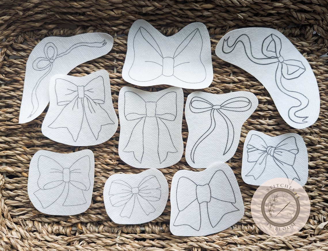 Stick & Stitch Bows Coquette Embroidery Kit for Crafting - Etsy