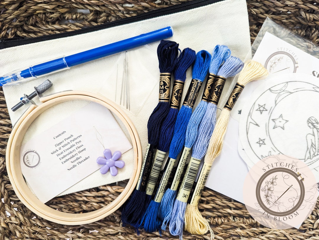 Stick & Stitch Celestial DIY Embroidery Kit - Etsy