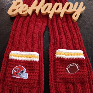 Kansas City Chiefs Fans This Hand Knit Scarf Was Designed for You It is ...