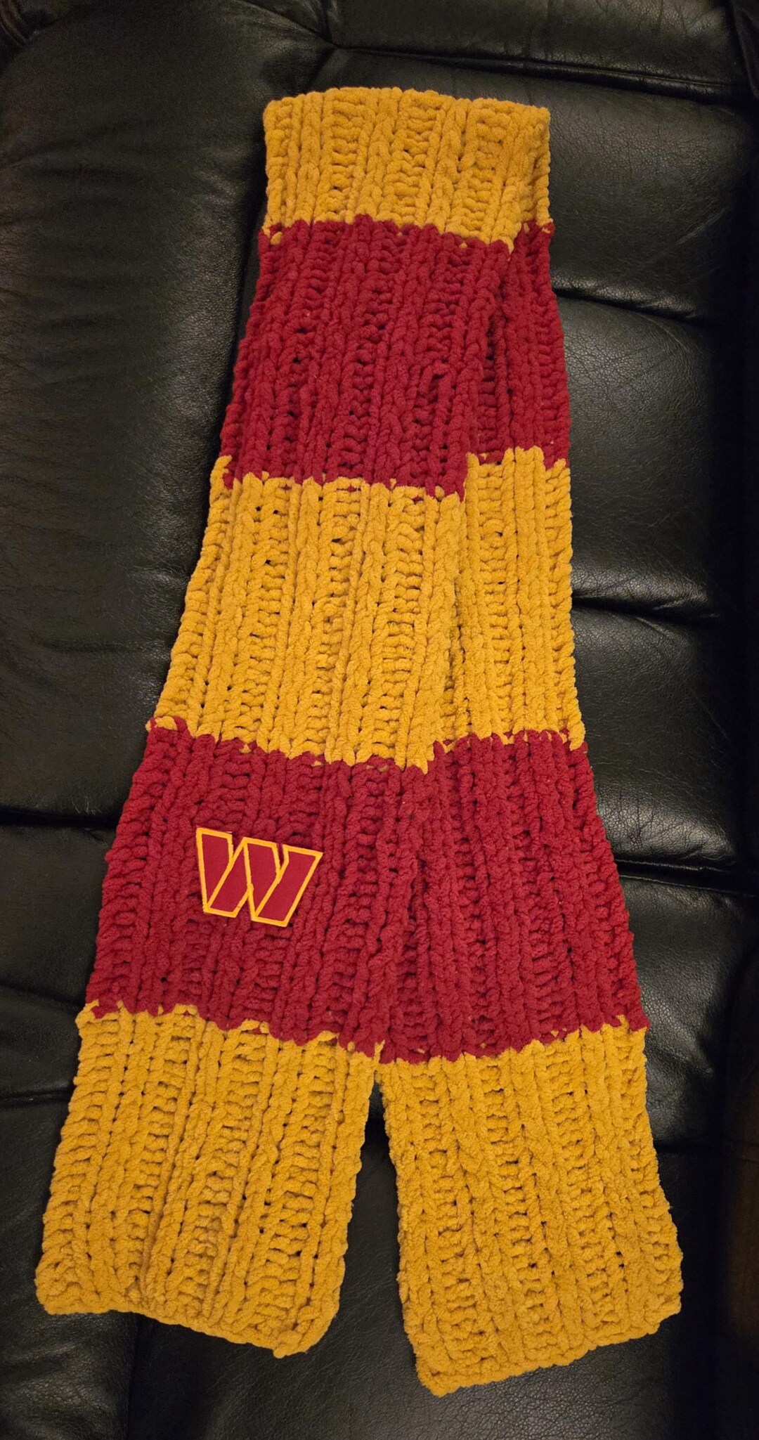 Washington Commaders Fans - This Hand Knit Scarf Was Designed for You ...